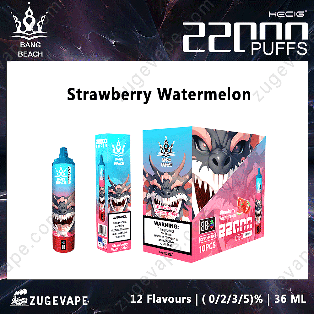 Bang Beach 22000 Puffs Disposable Vape | Nicotine: 0%, 2%, 3%, 5% ...