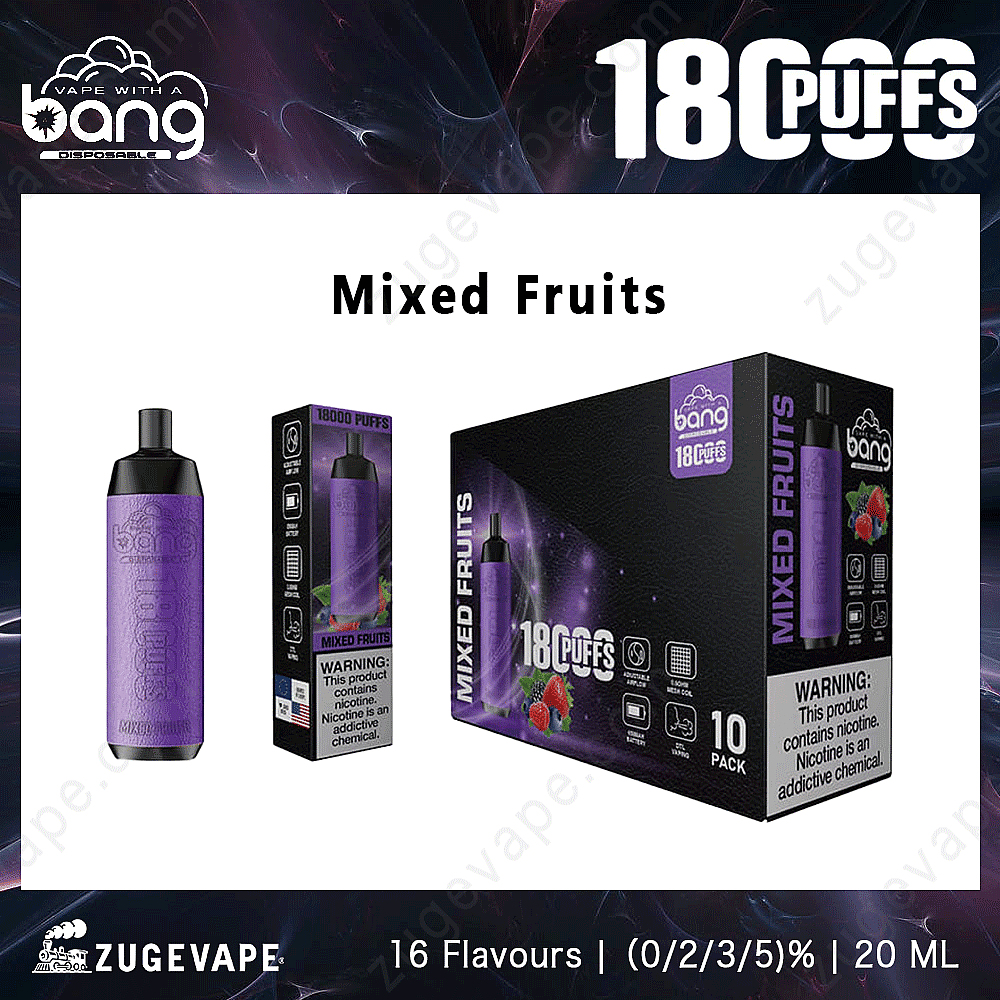 Bang Crown Bar 18000 Puffs 18K Disposable Vape - ZugeVape