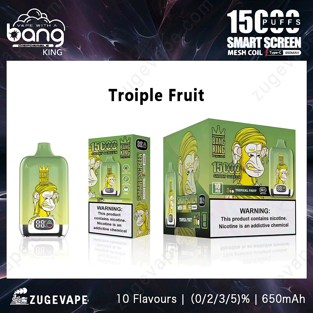 Bang King Smartscreen 15000 Factory Direct 15K Vape - ZugeVape