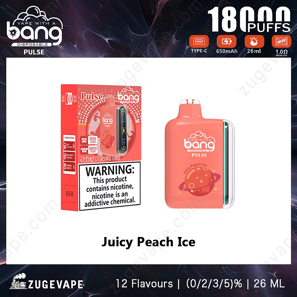 Limited Time Offer! Bang Pulse 18000 Puffs 18K Disposable Vape - ZugeVape