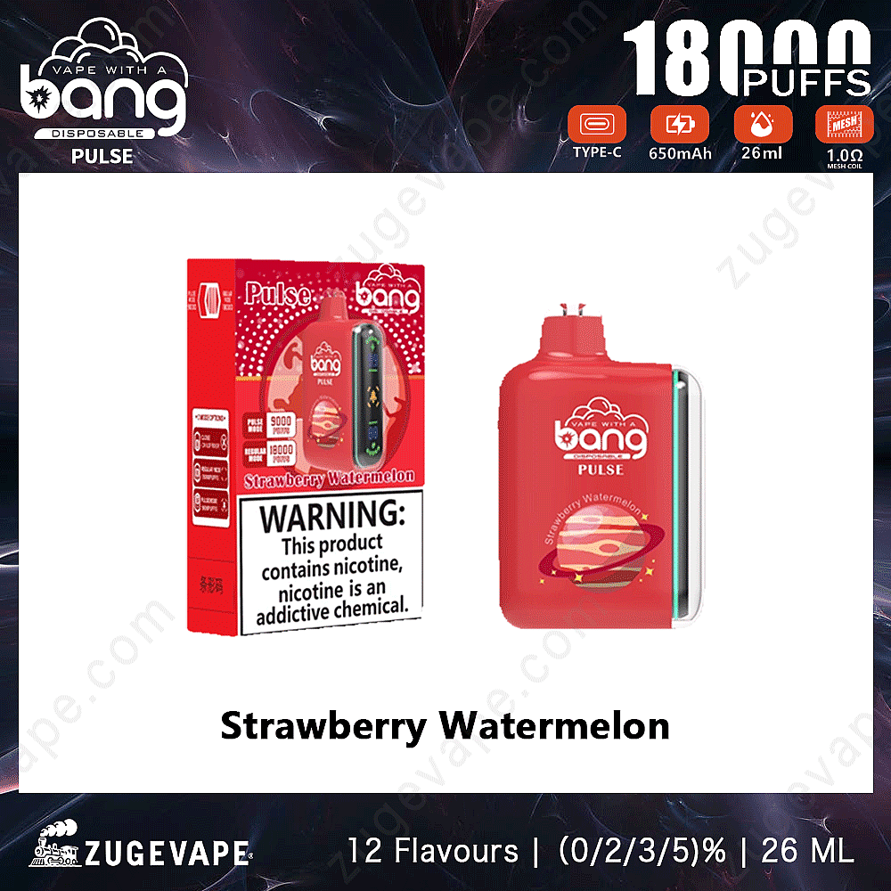 Limited Time Offer! Bang Pulse 18000 Puffs 18K Disposable Vape - ZugeVape