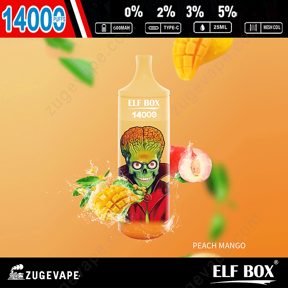 ELF BOX 14000 Puffs Wholesale Disposable Vape 14000 Puffs - ZugeVape