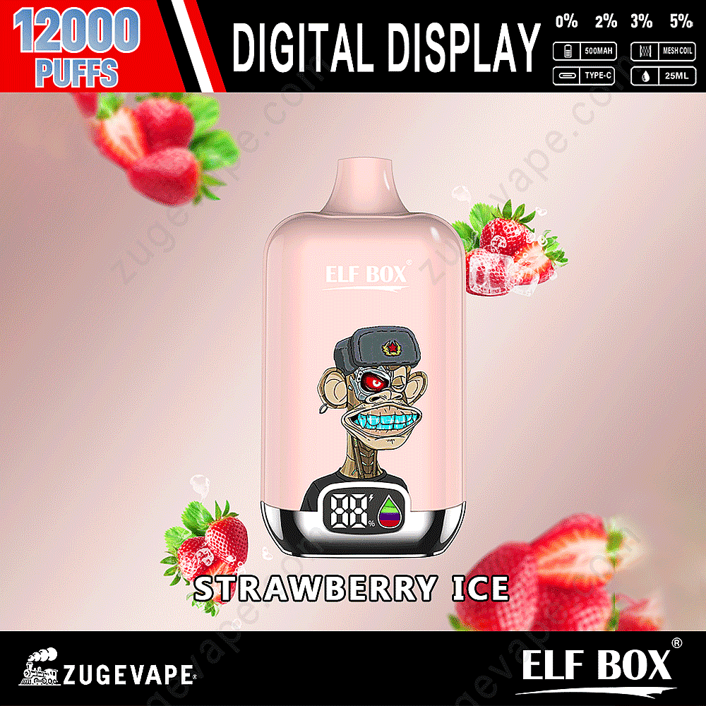 ELF BOX Digital 12000 Puffs 12K Disposable Vape Wholesale Supplier - ZugeVape