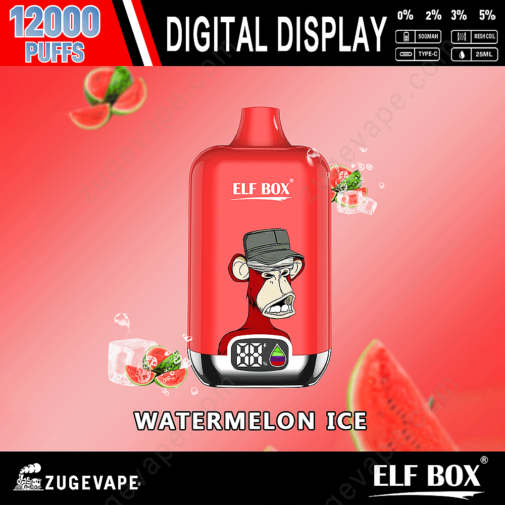 ELF BOX Digital 12000 Puffs 12K Disposable Vape Wholesale Supplier - ZugeVape