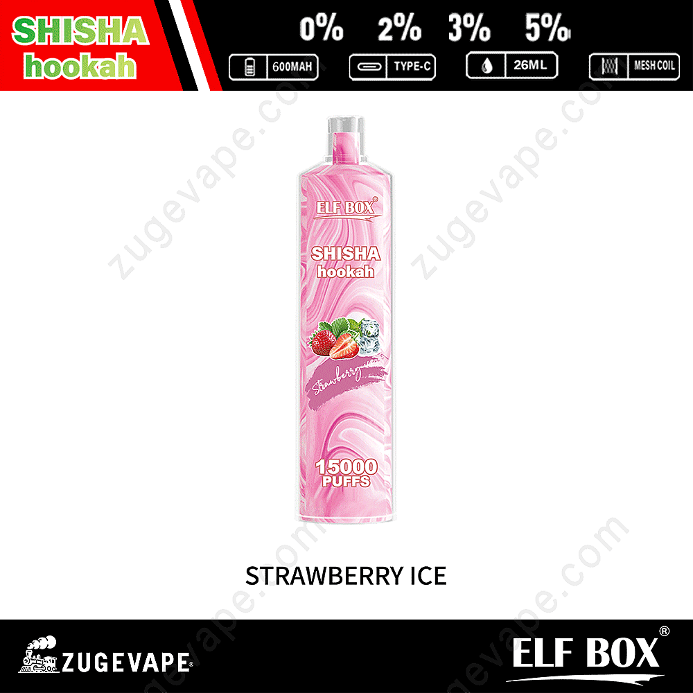 ELF Box Shisha Hookah Ls15000 Puffs DTL 15K Disposable Vape - ZugeVape