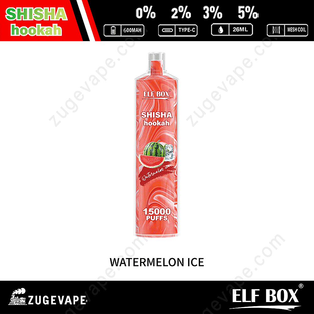 ELF Box Shisha Hookah Ls15000 Puffs DTL 15K Disposable Vape - ZugeVape
