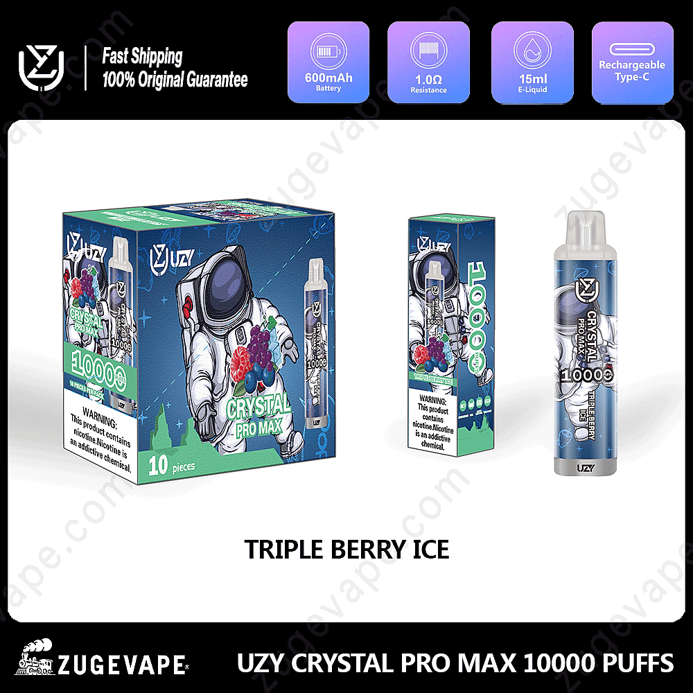 UZY Crystal Pro Max 10000 Puffs 10K Disposable Vape - ZugeVape