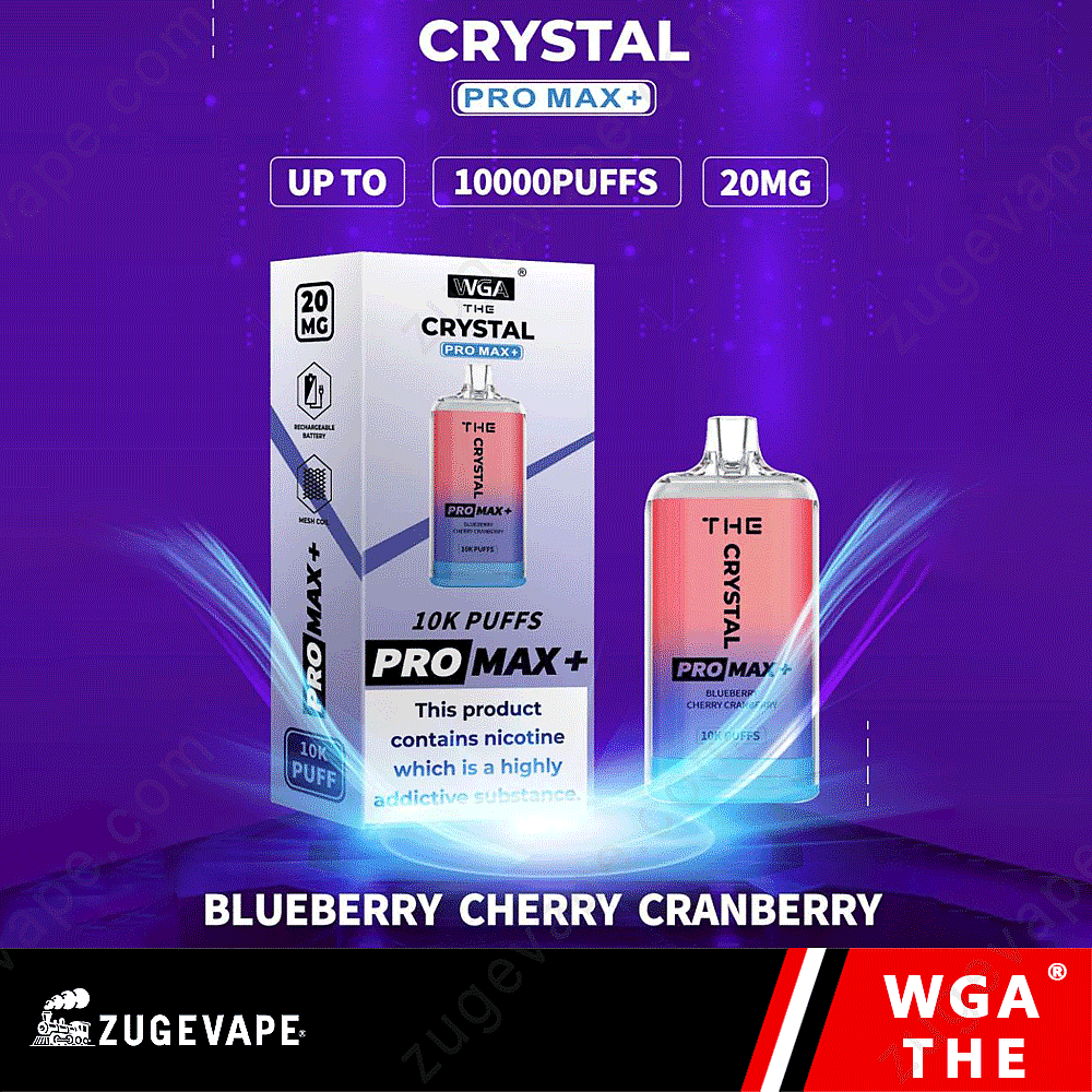 WGA THE Crystal Pro Max Extra 10000 Puffs Disposable Vape - ZugeVape