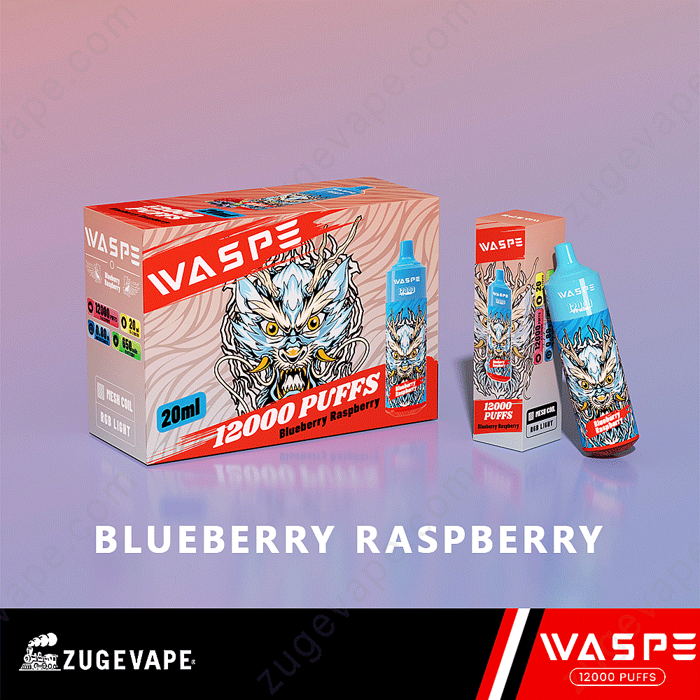WASPE 12000 Puffs 12K Disposable Vape 4 Nicotine Options - ZugeVape