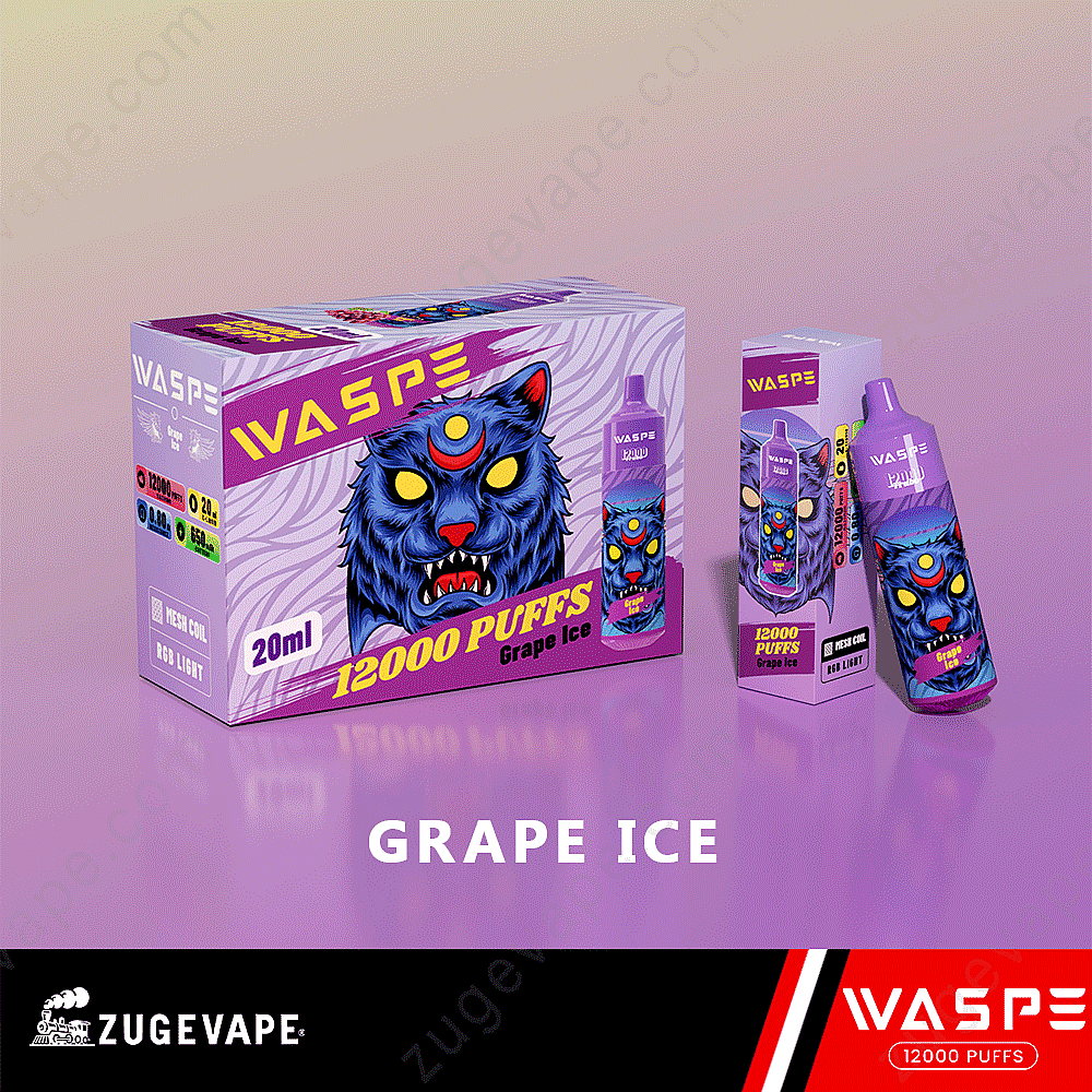 WASPE 12000 Puffs 12K Disposable Vape 4 Nicotine Options - ZugeVape