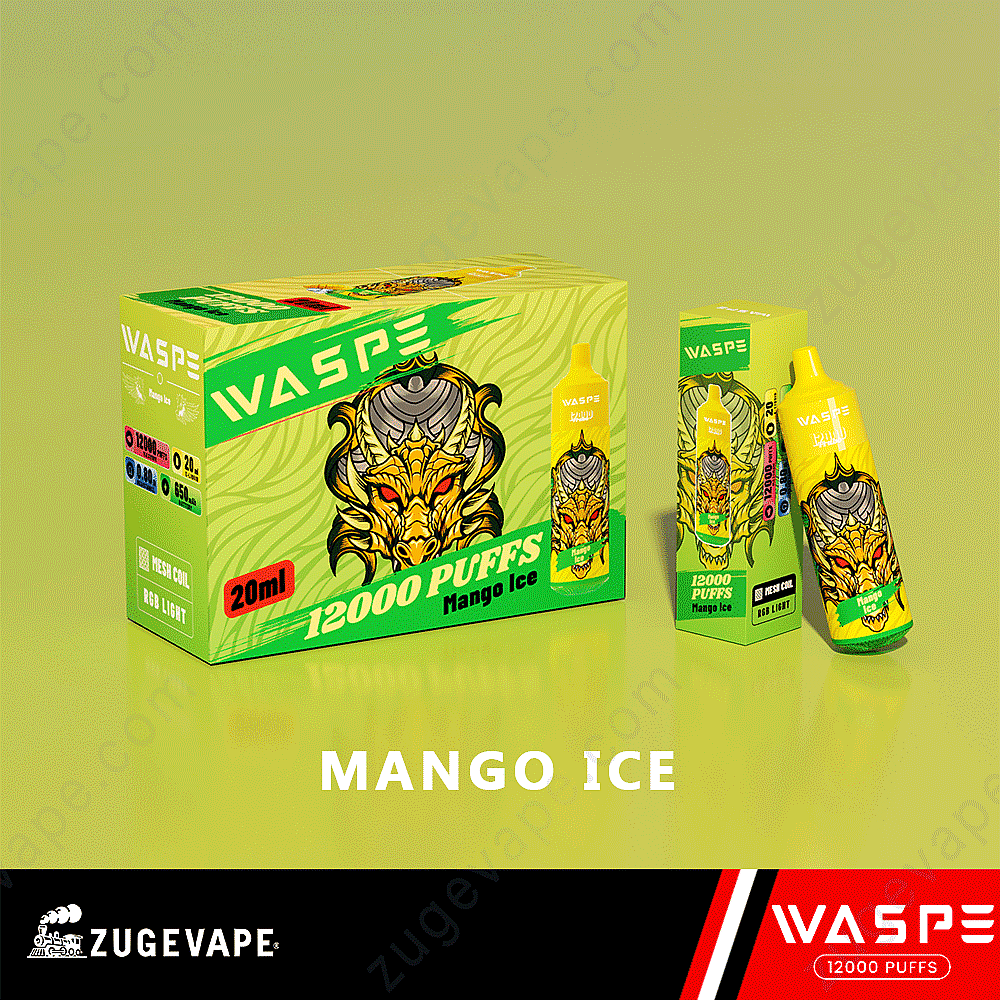 WASPE 12000 Puffs 12K Disposable Vape 4 Nicotine Options - ZugeVape