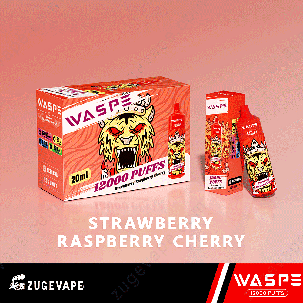 WASPE 12000 Puffs 12K Disposable Vape 4 Nicotine Options - ZugeVape