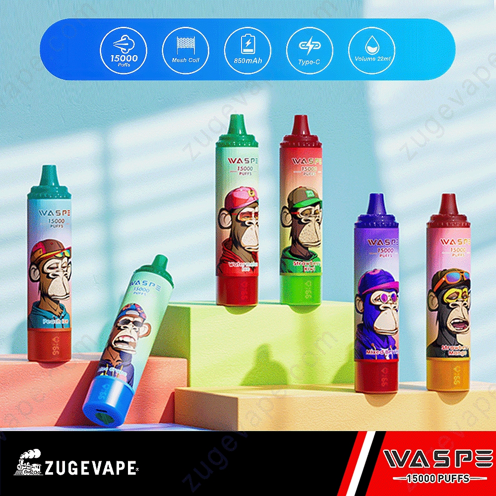 Waspe 15000 Puffs 15K Disposable Vape - ZugeVape