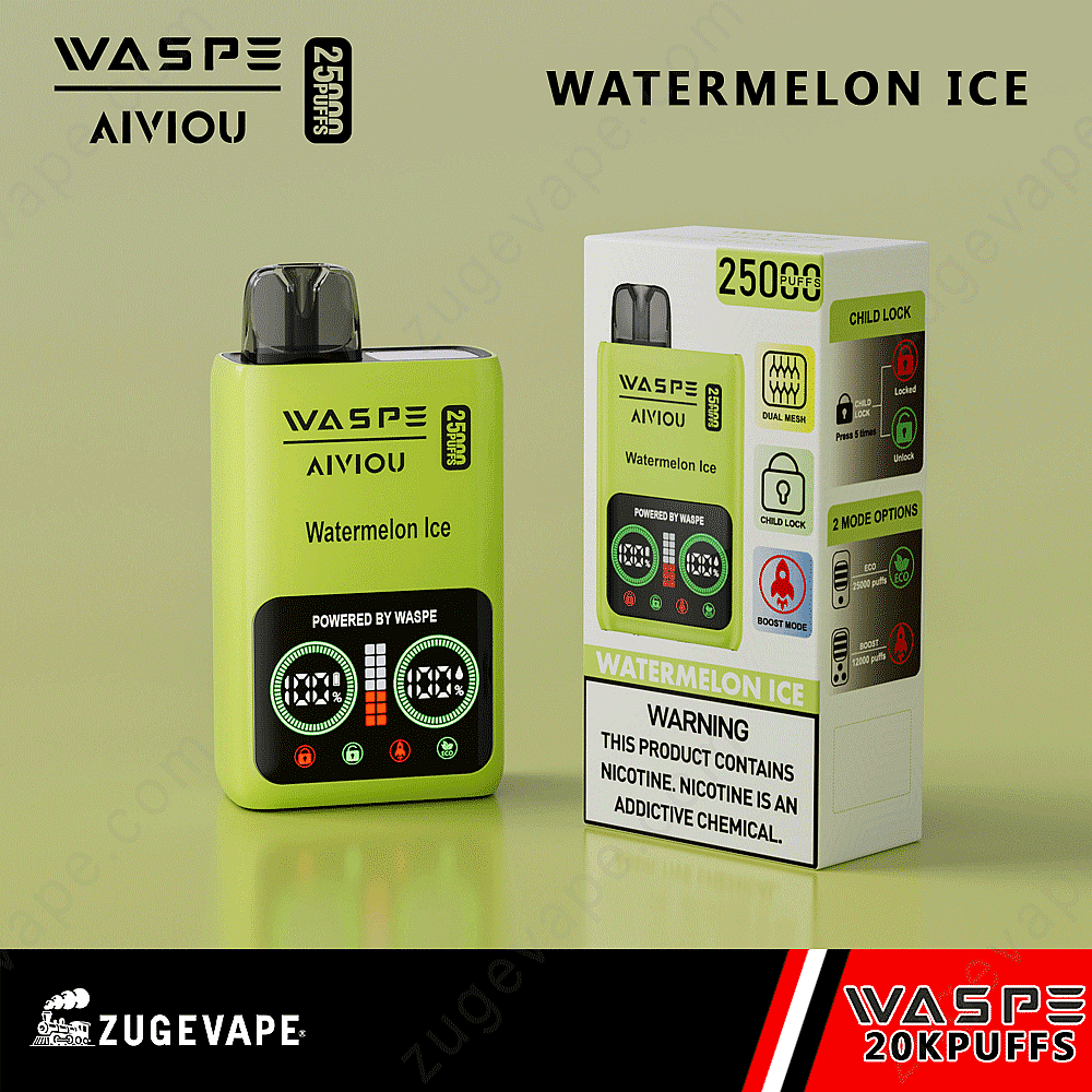 Vape jetable Waspe 25000 Puffs 25K LED Display - ZugeVape