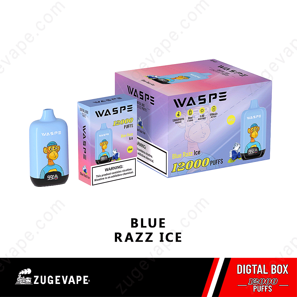 Discover Waspe Digital Box 12000 Puffs - ZugeVape