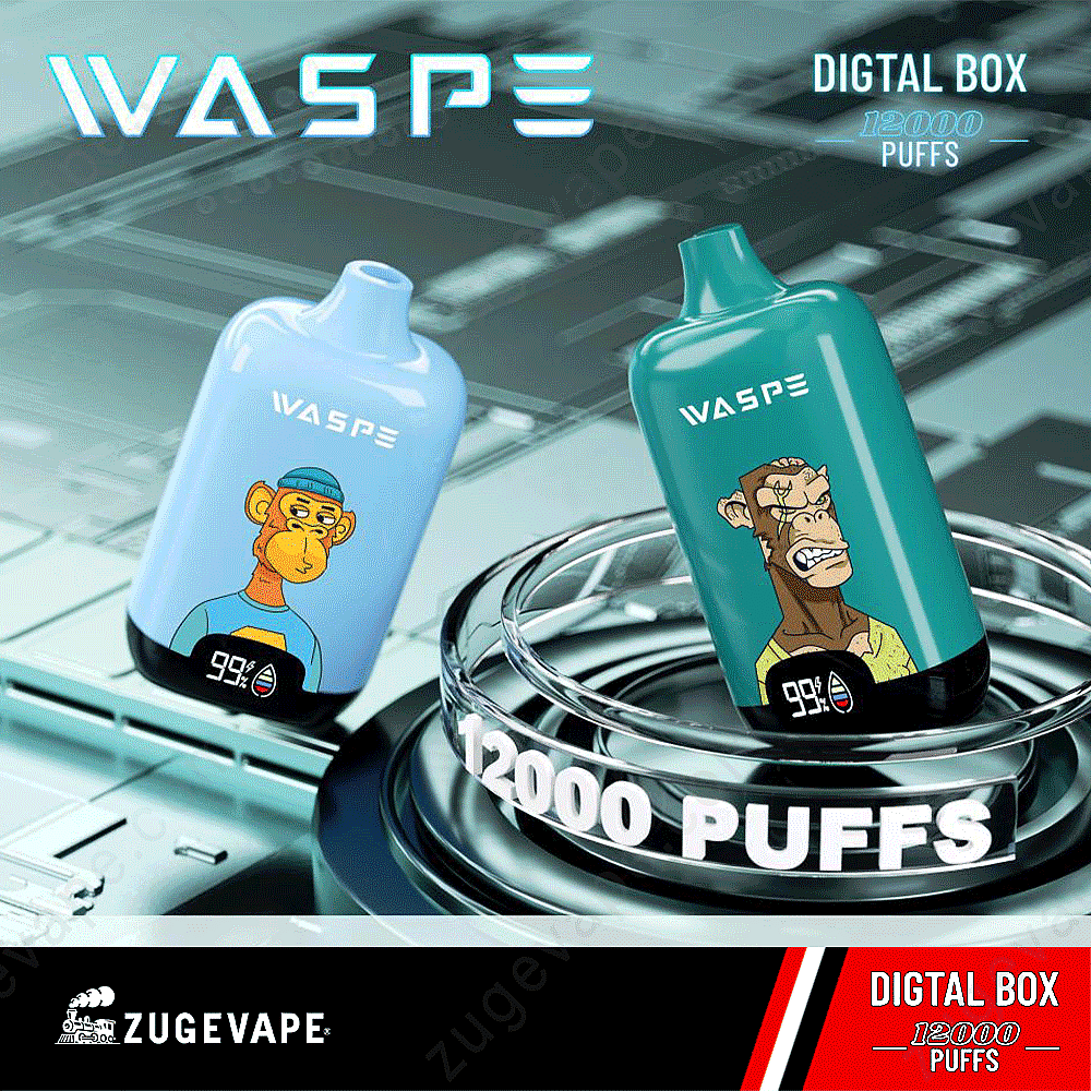 Discover Waspe Digital Box 12000 Puffs - ZugeVape