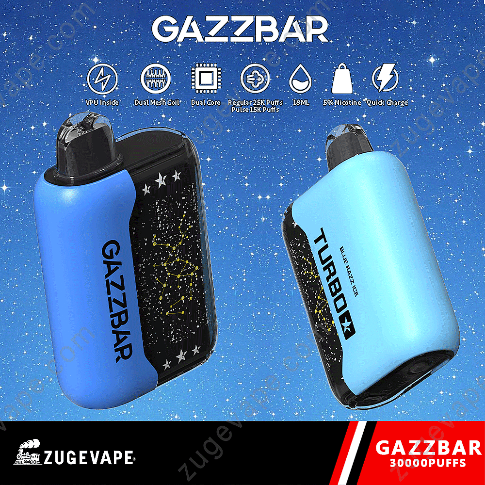 Gazzbar Turbo 30000 GAZZBAR 30K Puffs Dual Mesh Disposable Vape - ZugeVape