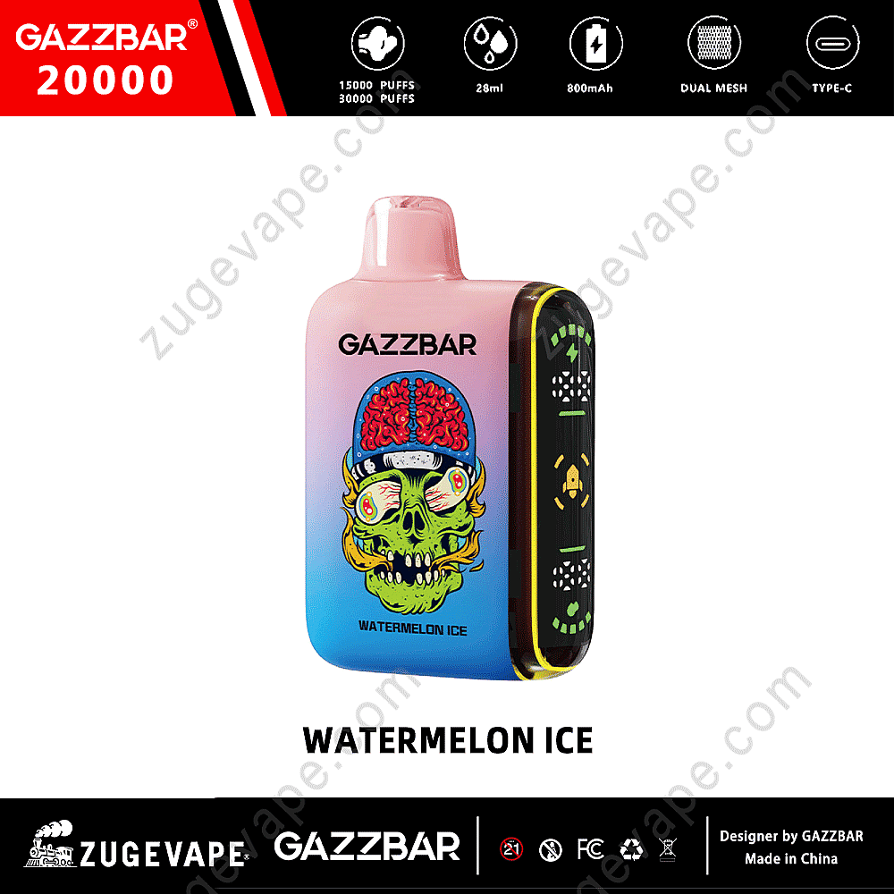 Gazzbar Rocket 20000 Puffs - Oplaadbare wegwerp-vape - ZugeVape