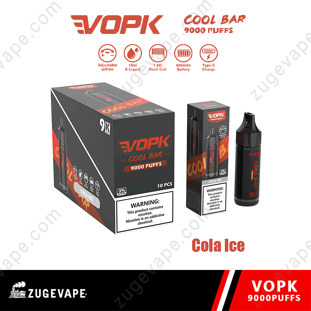Vopk Cool Bar 9000 Puffs 9K Disposable Vape - ZugeVape