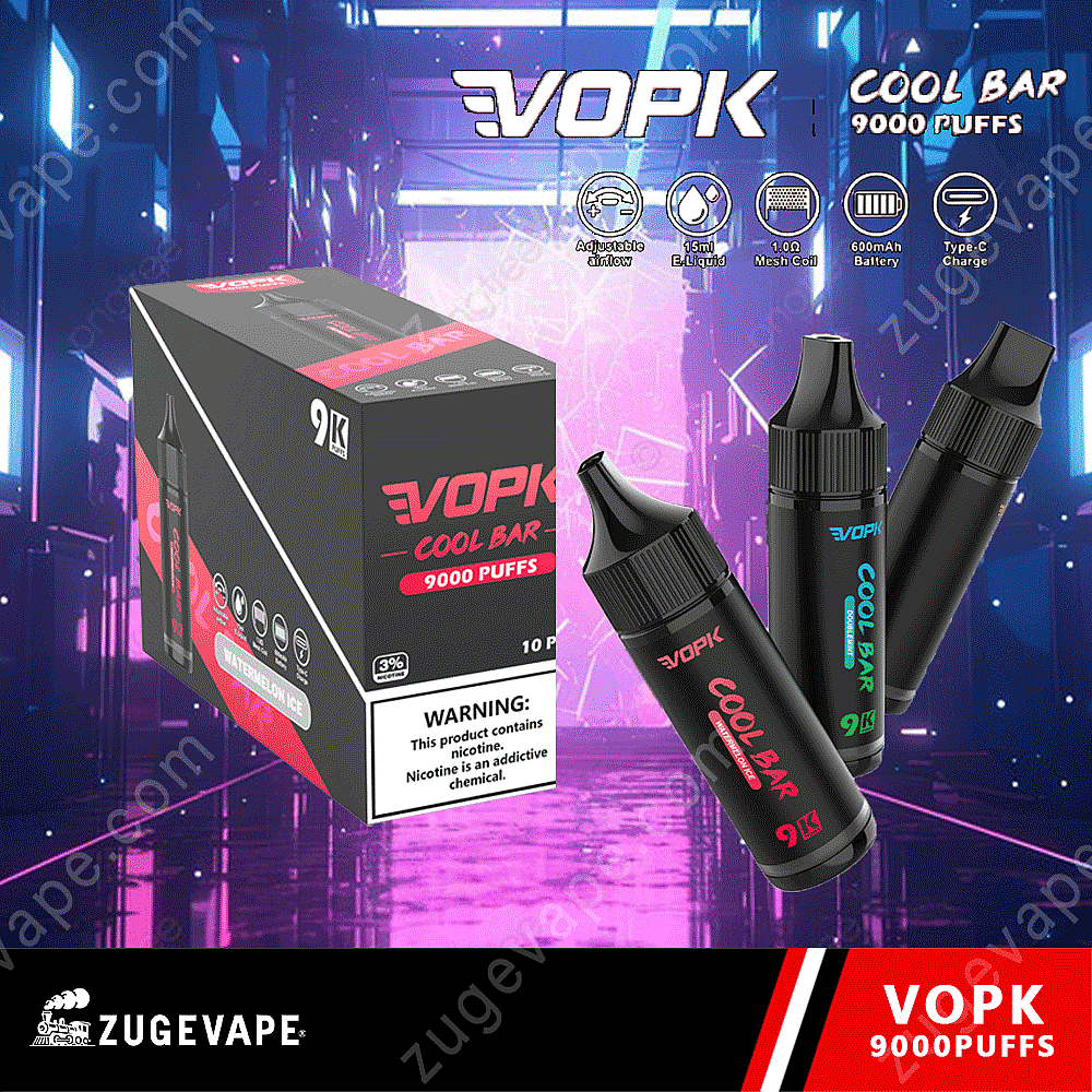 Vopk Cool Bar 9000 Puffs 9K Disposable Vape - ZugeVape