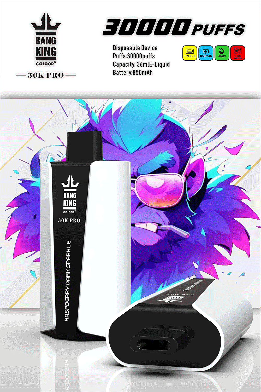 Bang King 30000 PRO Disposable Vape 30k Puffs - ZugeVape