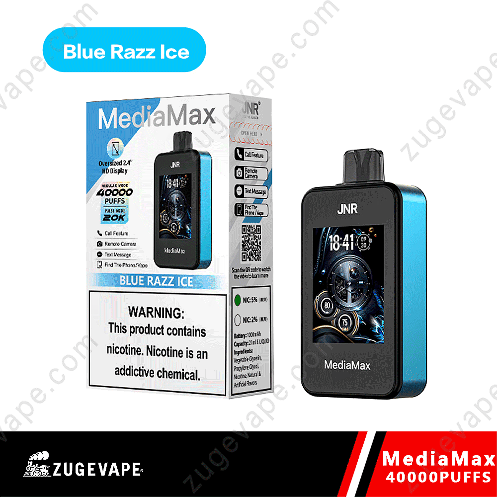JNR MediaMax 40000 Puffs Smart 40k Einweg-Vape-Großhändler - ZugeVape