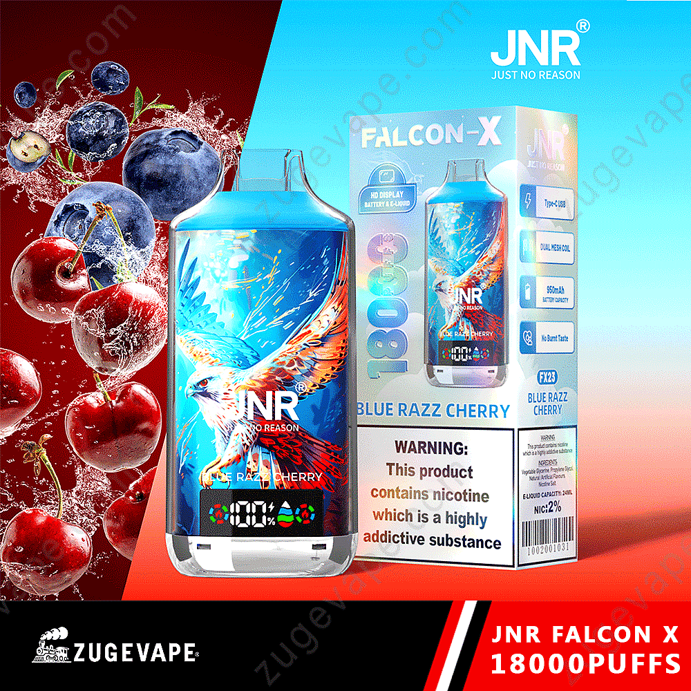JNR Falcon-X 18000 Puffs Genuine 18K Disposable Vape – Available ...