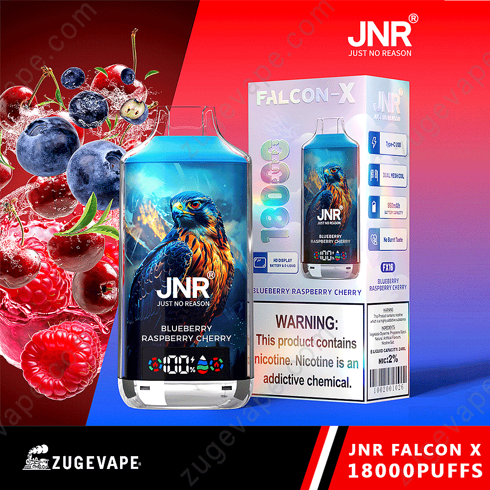 JNR Falcon-X 18000 Puffs Genuine 18K Disposable Vape – Available Individually And Wholesale ...