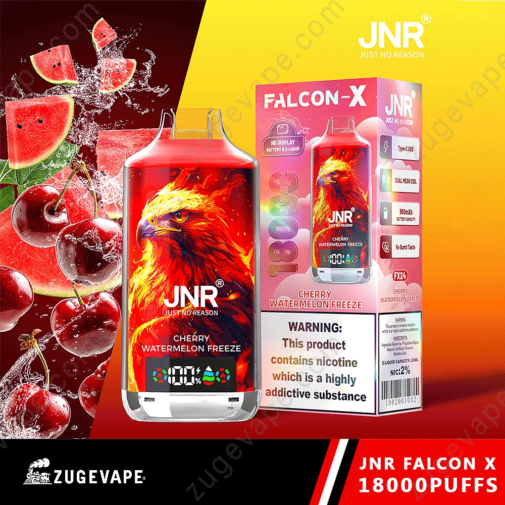 JNR Falcon-X 18000 Puffs Echte 18K Disposable Vape – Verkrijgbaar Individueel En Groothandel ...