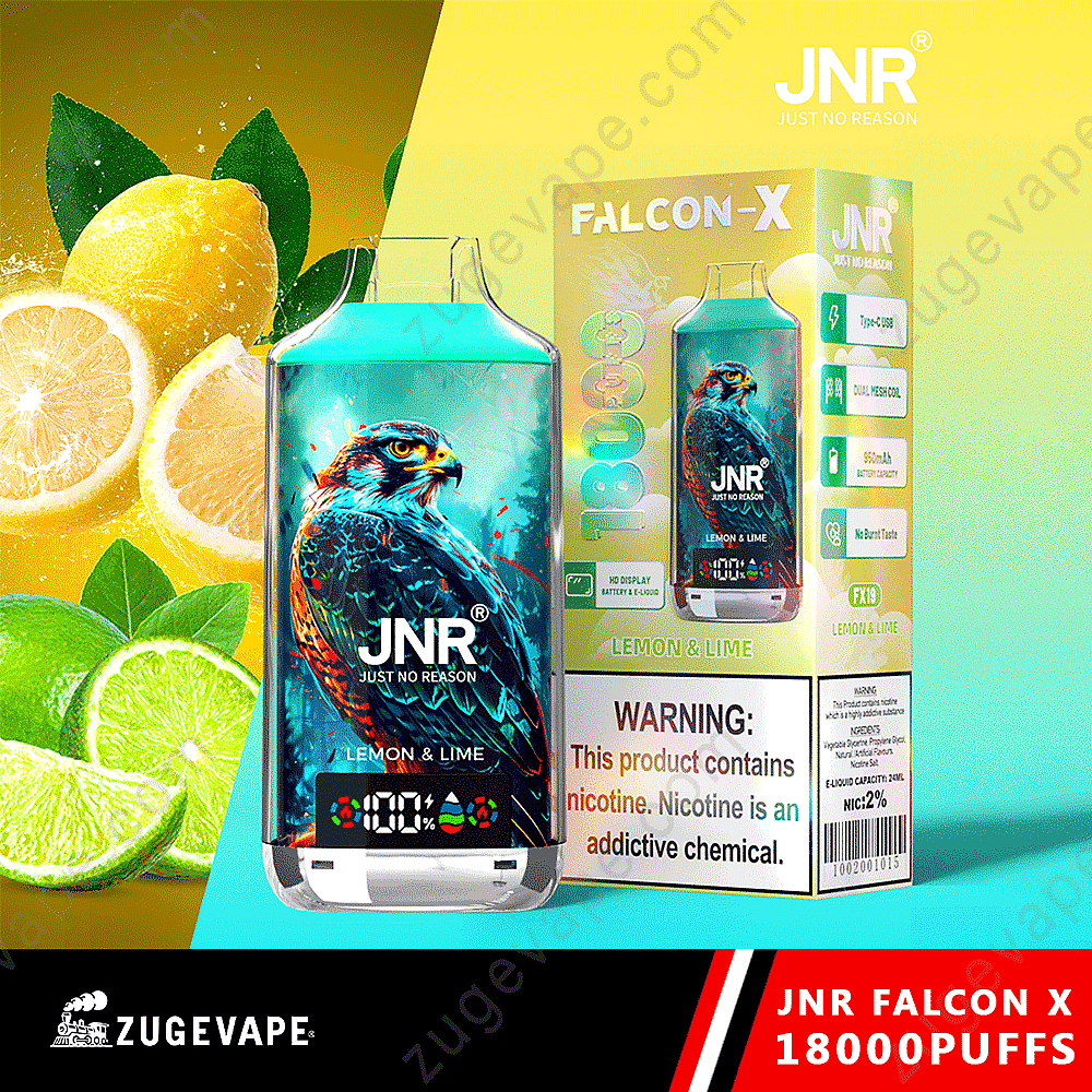 JNR Falcon-X 18000 Puffs Véritable Vape Jetable 18K - Disponible Individuellement Et En Gros ...