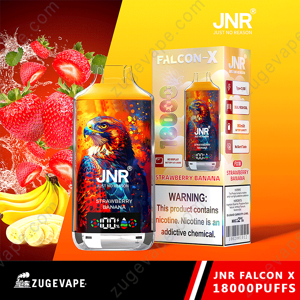 JNR Falcon-X 18000 Puffs Genuine 18K Disposable Vape – Available Individually And Wholesale ...