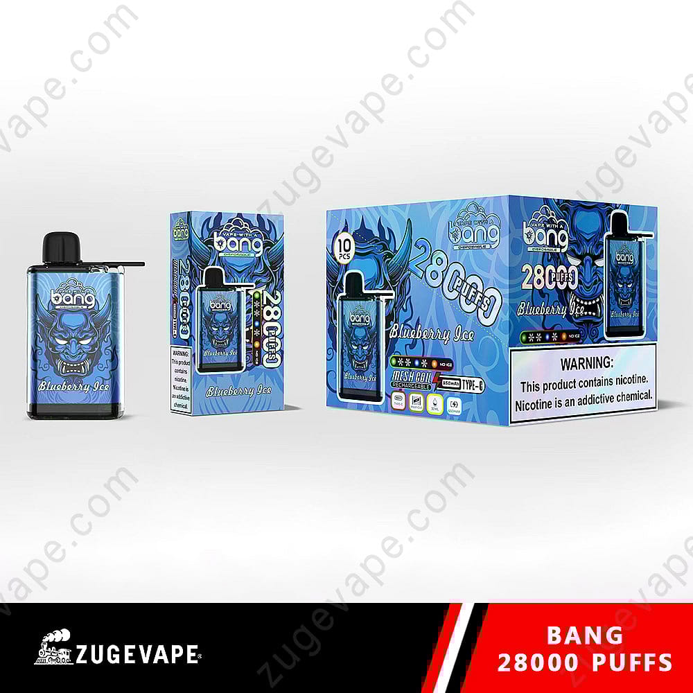 Bang 28000 Puffs Ice Control 28K Rechargeable Disposable Vape - ZugeVape