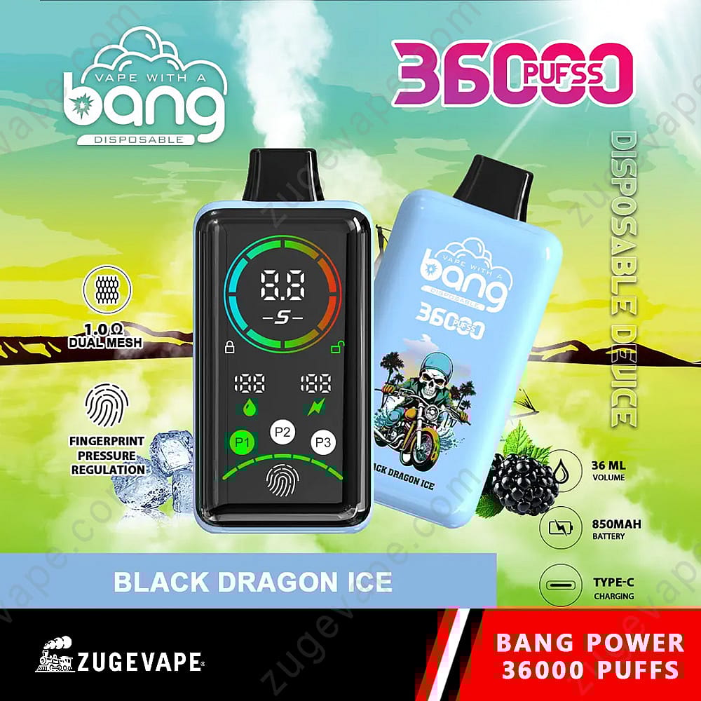 Bang 36000 Power 36K Puffs Disposable Vape Power Advanced Fingerprint ...