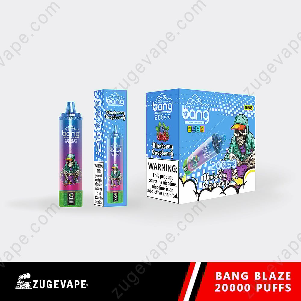 Bang Blaze 20000 Puffs LED Display Tornado 20K Rechargeable Disposable ...