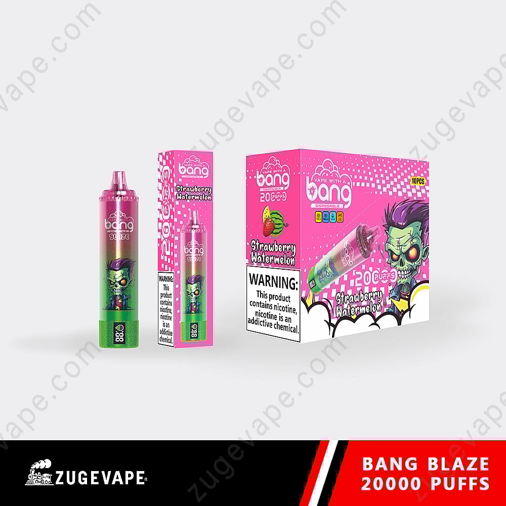 Bang Blaze 20000 Puffs LED Display Tornado 20K Rechargeable Disposable ...