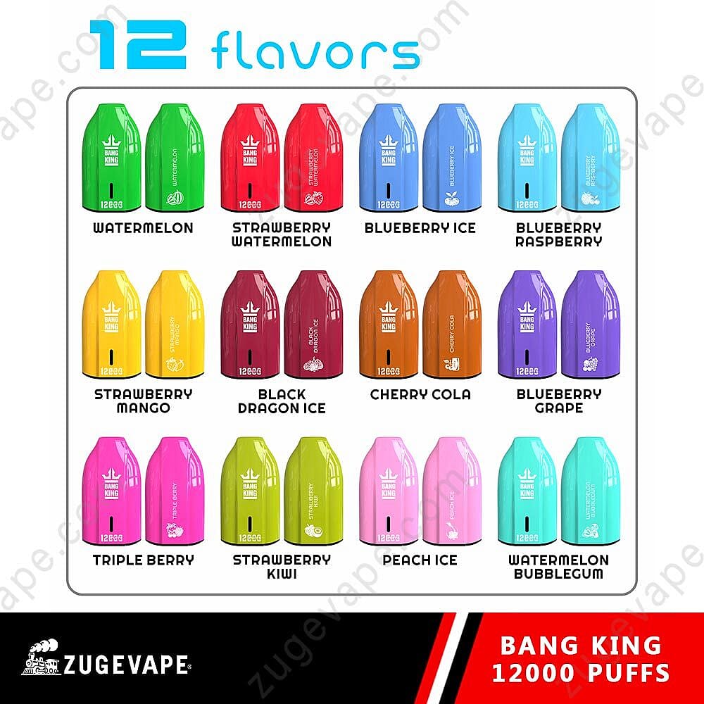 Bang King 12000 Porsche Puffs Rechargeable Disposable Vape - ZugeVape