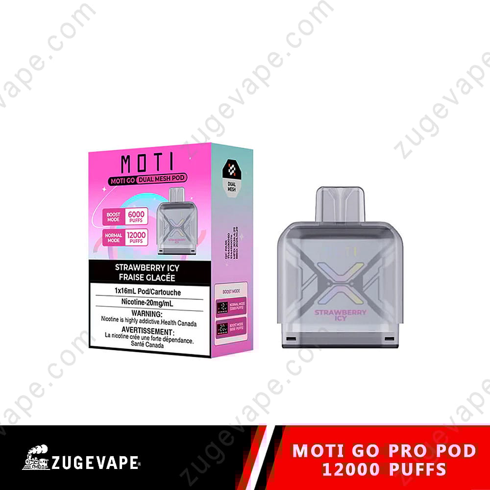 Moti Go Pro Pod 12000 Puffs Refillable Kit - ZugeVape