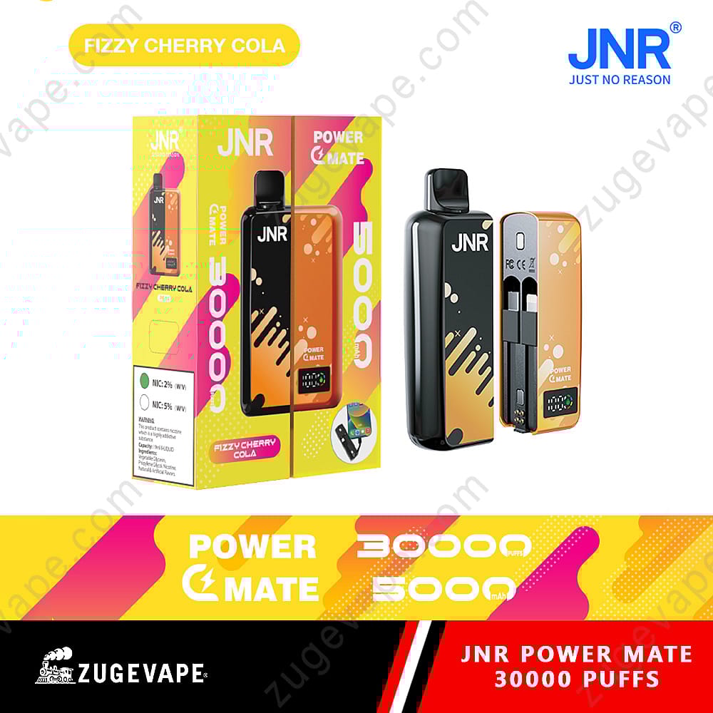 JNR Power Mate 30000 Puffs 30K Smart Screen Power Bank Disposable Vape ...