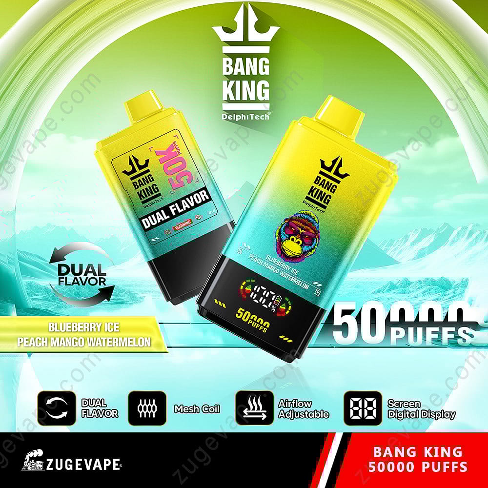 Bang King 50000 Puffs 50k Double Flavor Disposable Vape - ZugeVape