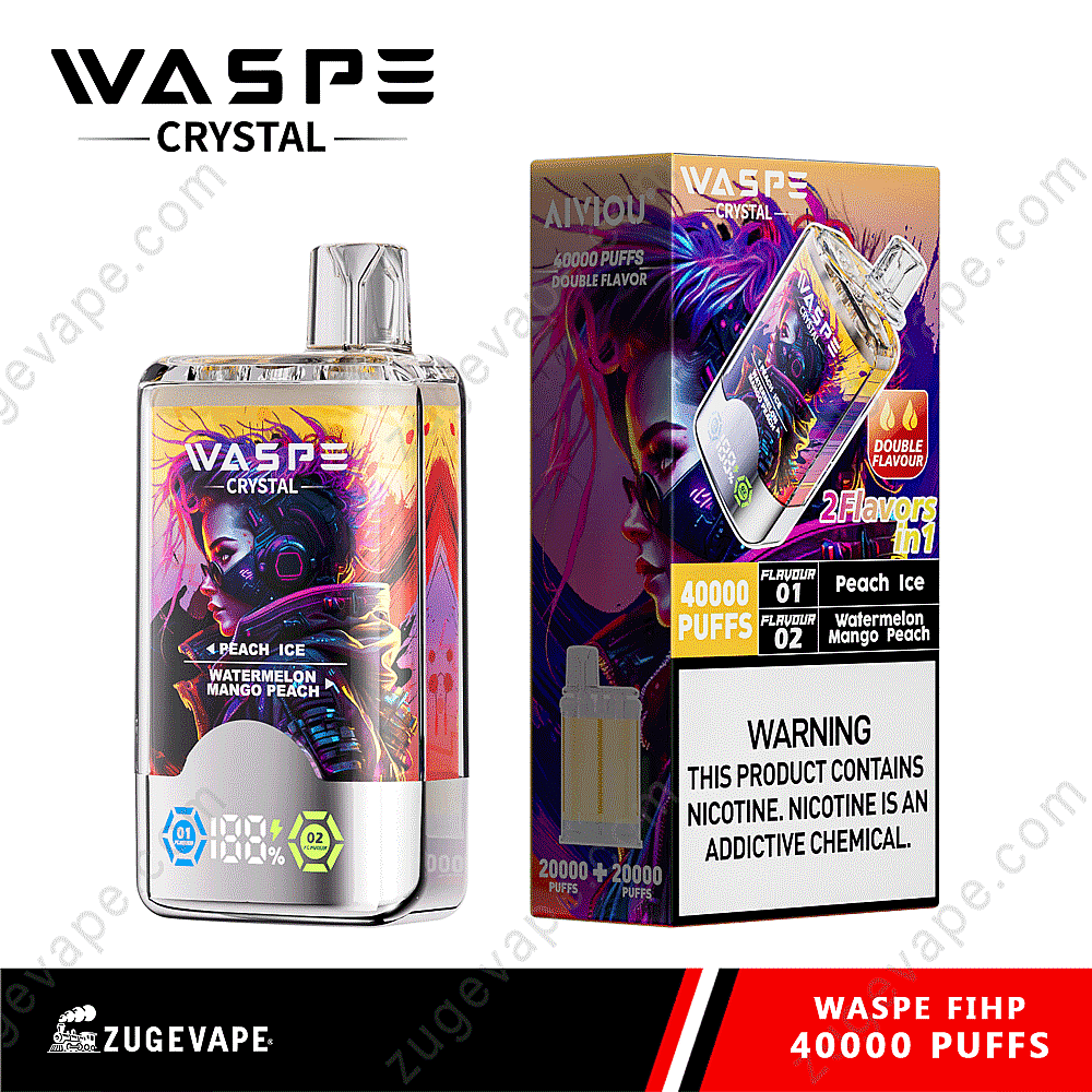 WASPE Crystal 40000 Puffs Dual Flavor Disposable Vapes - ZugeVape