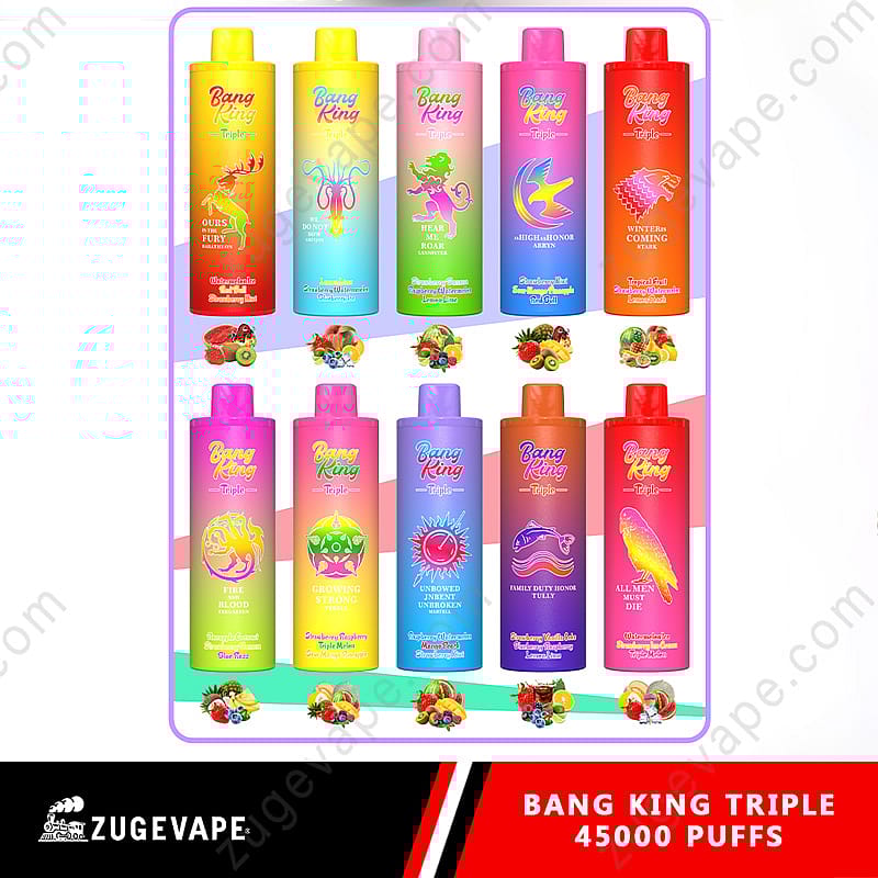 Bang King Triple 45000 Puffs 45k Triple Flavours Disponibel Vape - ZugeVape