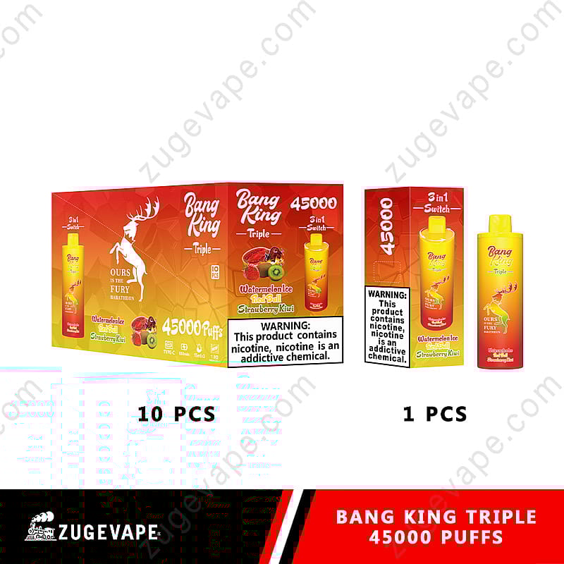 Bang King Triple 45000 Puffs 45k Triplo Aromi Vape Monouso - ZugeVape