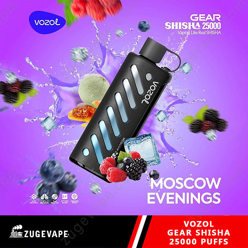 Vozol Gear Shisha 25000 Puffs 25k Disposable Vape - ZugeVape