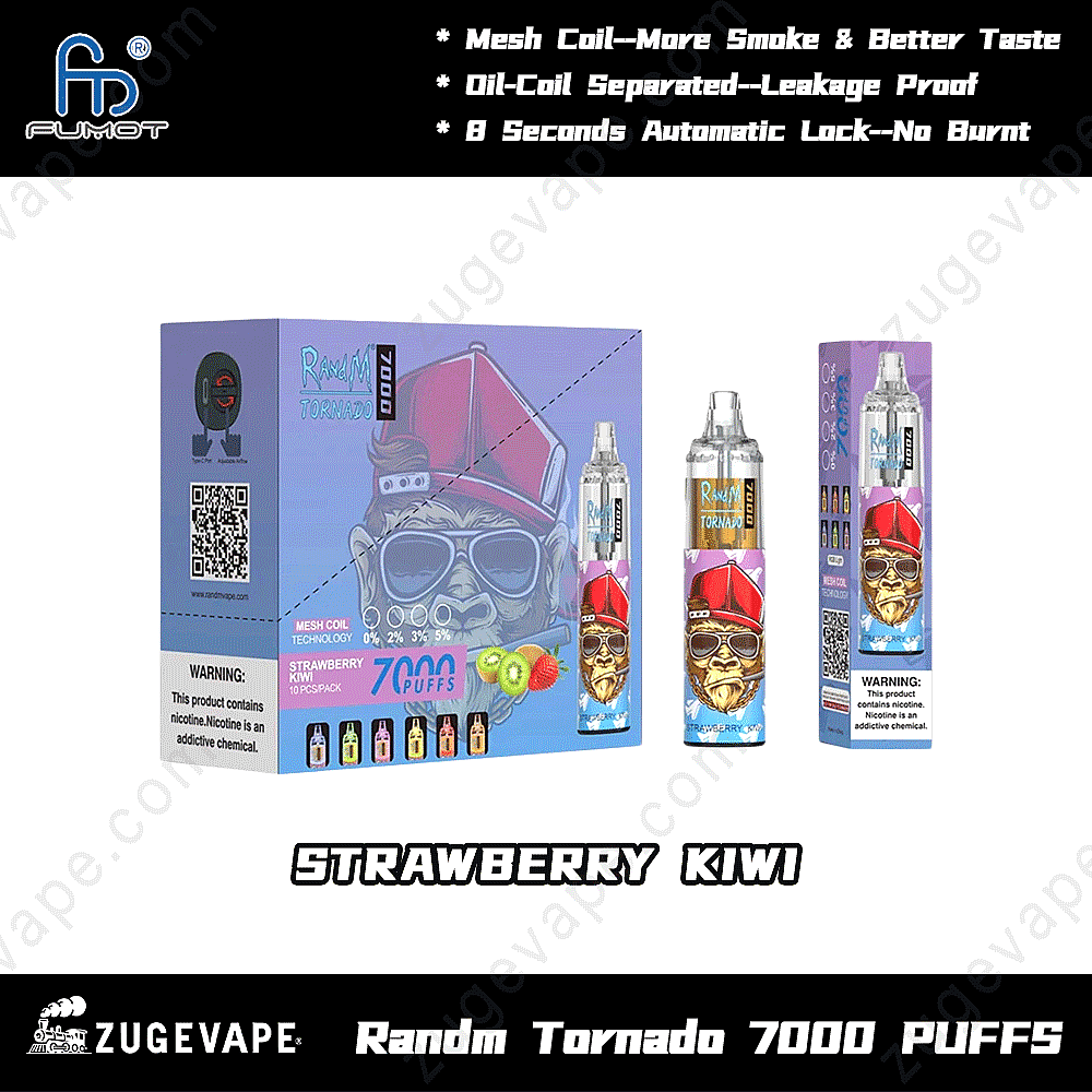 RandM Tornado 7000 Premium Vape monouso di progettazione tedesca - ZugeVape