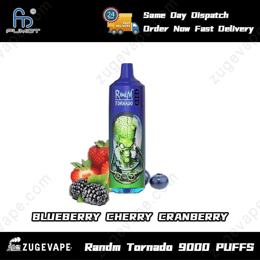 RandM Tornado 9000 Puffs Nicotine Two And Five Vape - ZugeVape