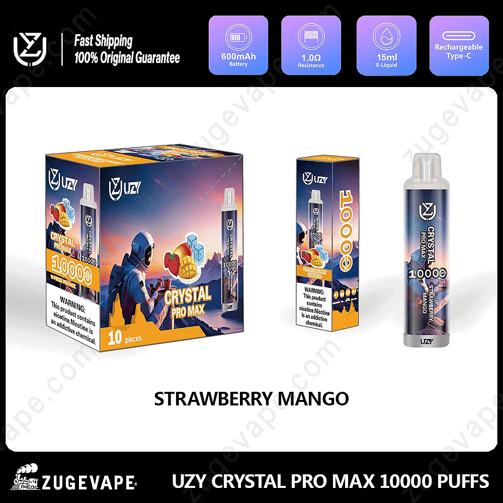 UZY Crystal Pro Max 10000 Puffs 10K Disposable Vape - ZugeVape