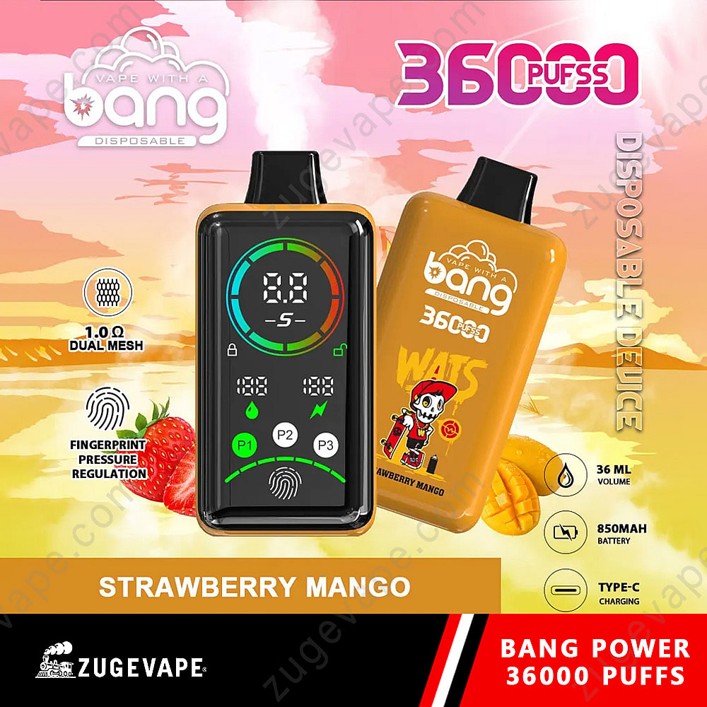 Bang 36000 Power 36K Puffs Disposable Vape Power Advanced Fingerprint ...