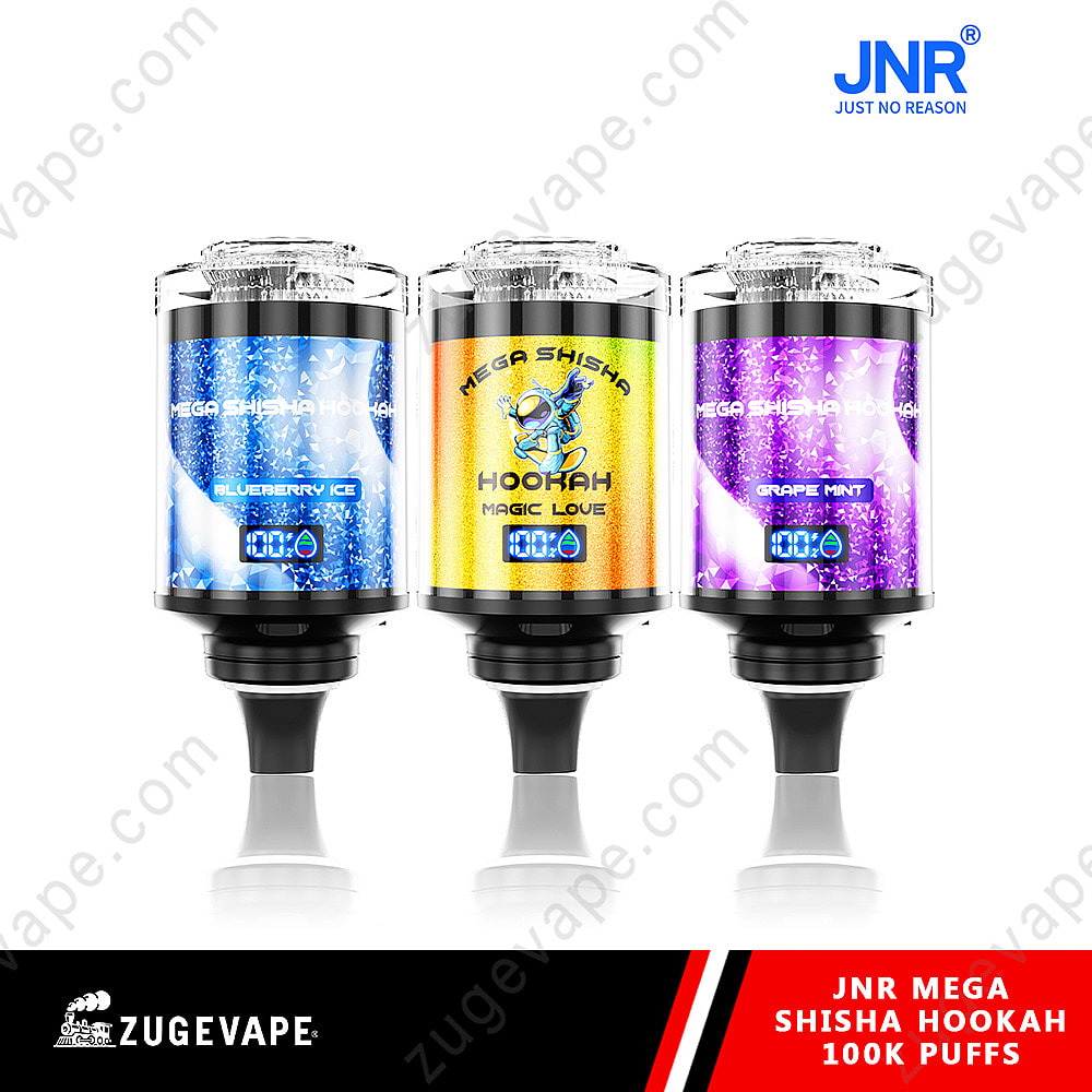 JNR Mega Shisha Hookah 100 000 bouffées Vape jetable - ZugeVape