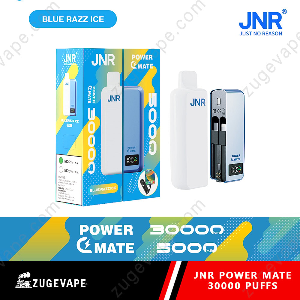 JNR Power Mate 30000 Puffs 30K Smart Screen Power Bank Disposable Vape ...