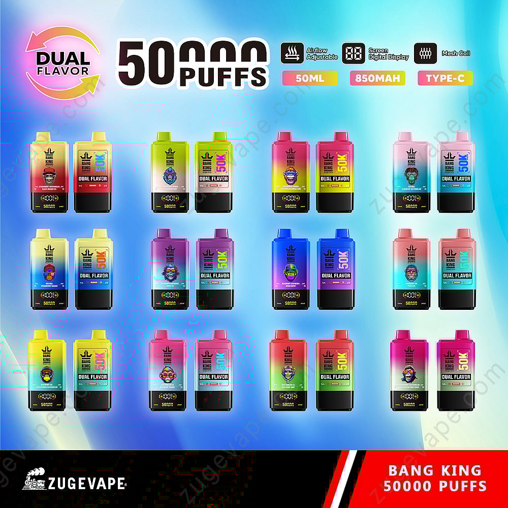 Bang King 50000 Puffs 50k Double Flavor Disposable Vape - ZugeVape